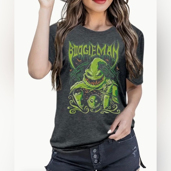 Tops | Nwt Oogie Boogie Nightmare Before Christmas Inspired Graphic Tee ...